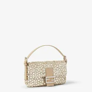 Fendi Baguette® 26424 Bag Embroidered With Cabochon Crystals